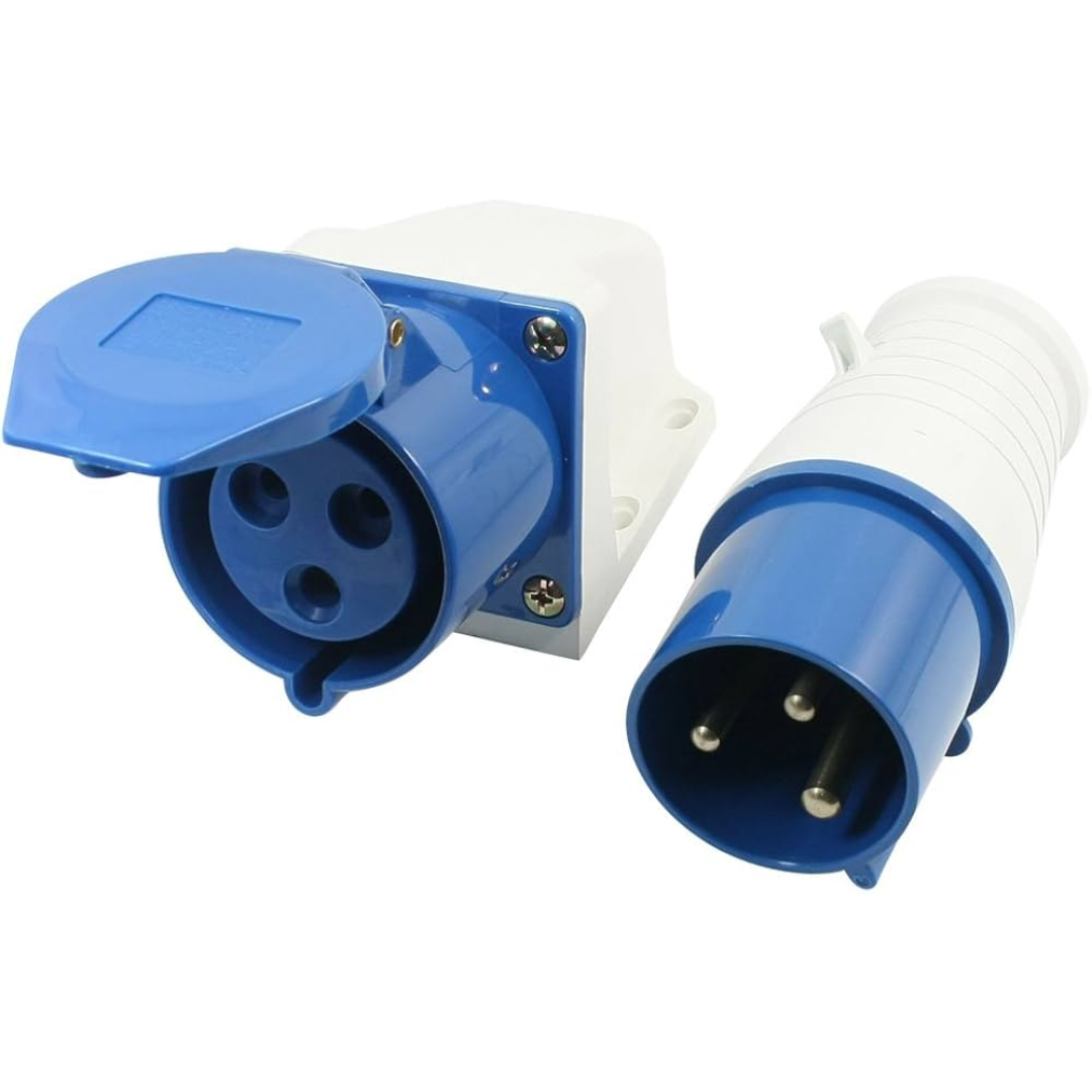 Aexit AC 220-220V for UAE 32A,3-Pin IP44 Waterproof Socket - Al Jathbia ...